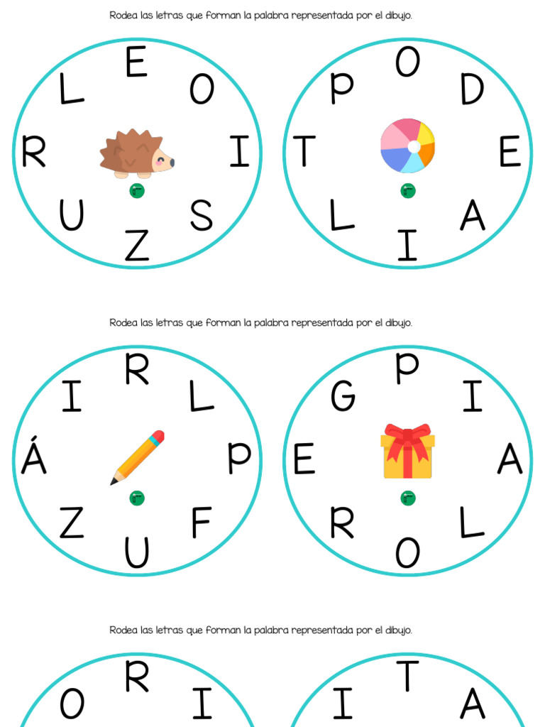 Ruletas Palabras | PDF