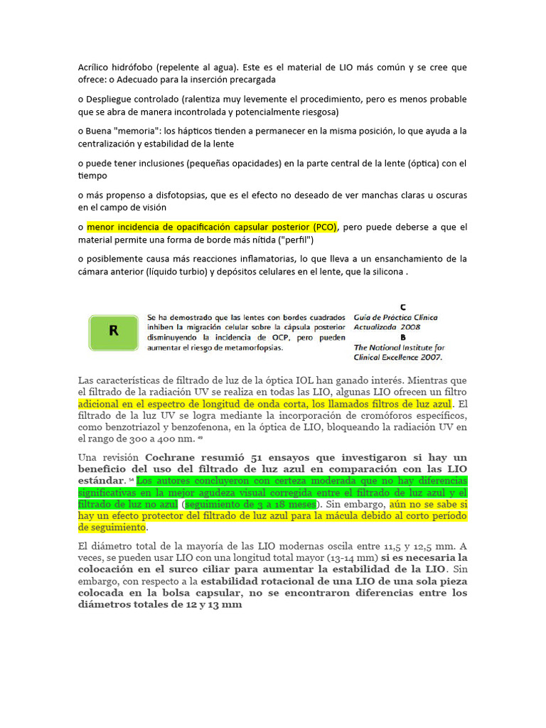 Acrílico Hidrófobo | PDF | Ultravioleta | Óptica