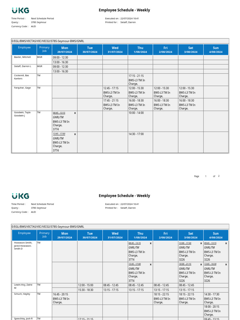 Report Output - Employee - Schedule - Weekly - 1369964 - 2024-07-22T16 - 41 - 14.072 | PDF