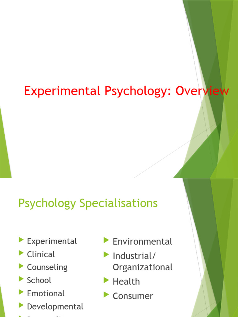 2b Experimental Psychology | PDF | Psychology | Experiment