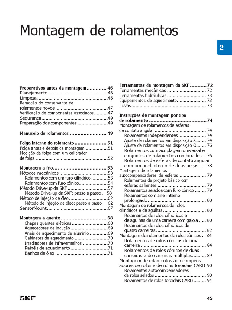 Etapa 2 - Montagem de Rolamentos | PDF