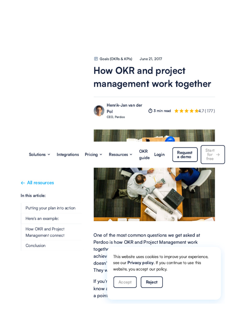 OKR and Project Management Synergy | PDF | Project Management ...