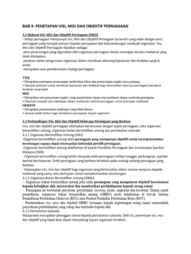 Nota Bab3 Ting 4 | PDF