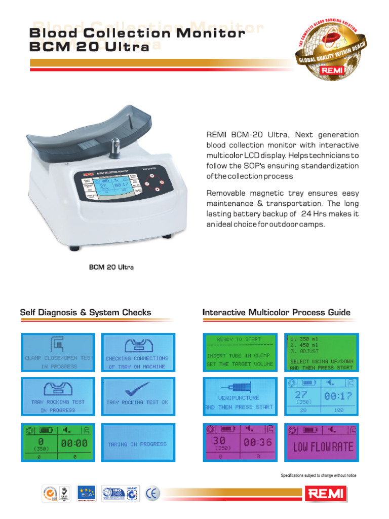 Blood Collection Monitor | PDF