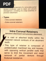 Direct Retainers in Prosthodontics | PDF | Dentistry Branches