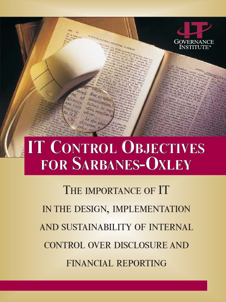 ITGI SOX404 ITControls - Final | PDF | Internal Control | Audit