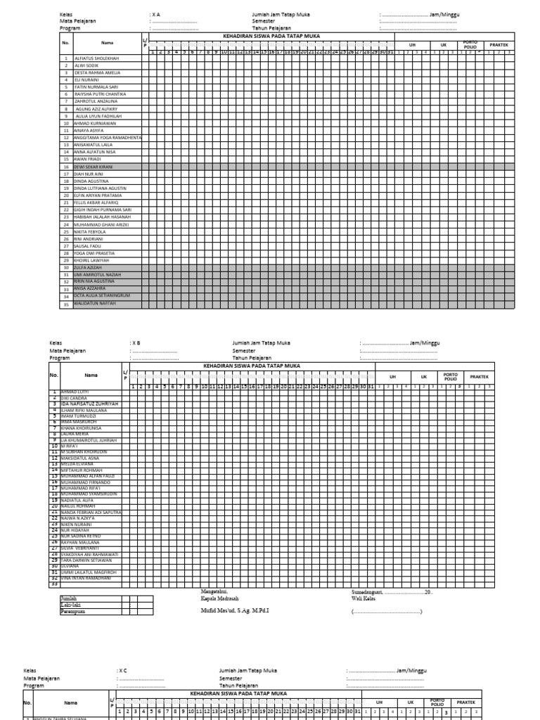 Absen Guru 2024 11 | PDF