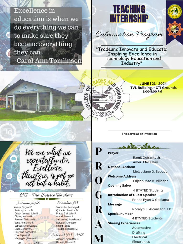 Tradeans Technology Internship Event | PDF