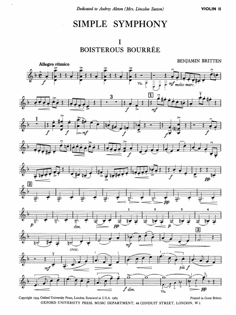 02 - Simple - Sym - Violin 2 | PDF