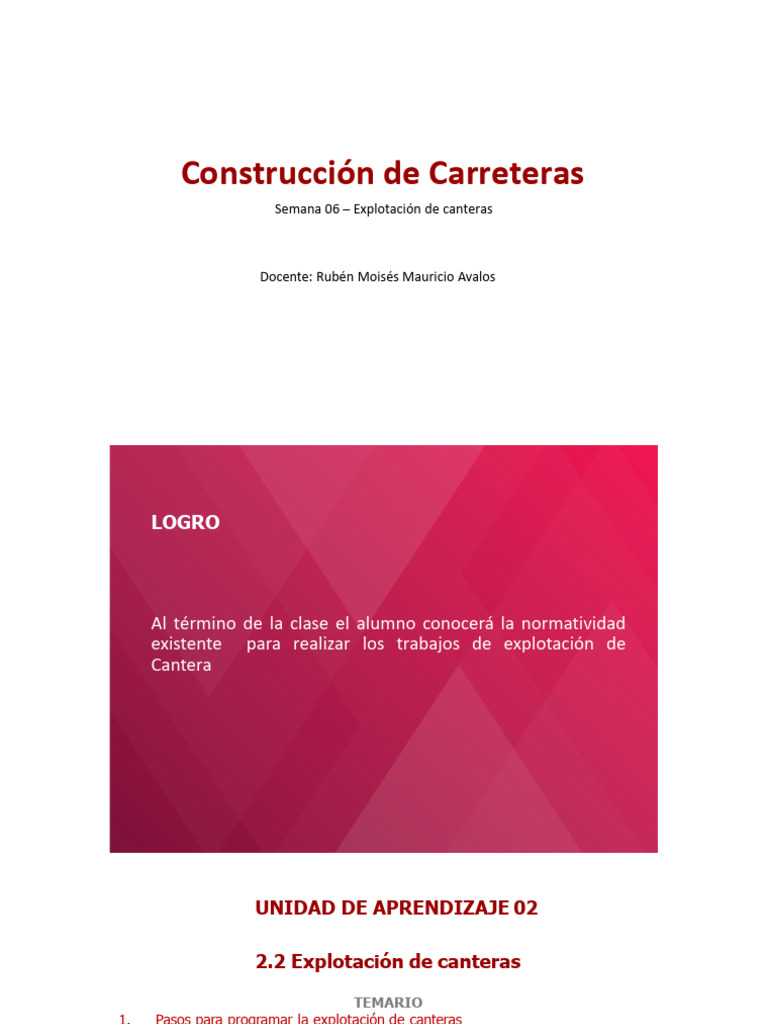 S06 - Explotación de canteras | PDF | Cantera | Minería
