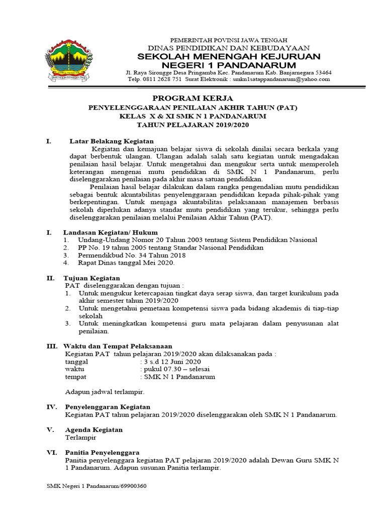 Proposal Pat 2020 | PDF