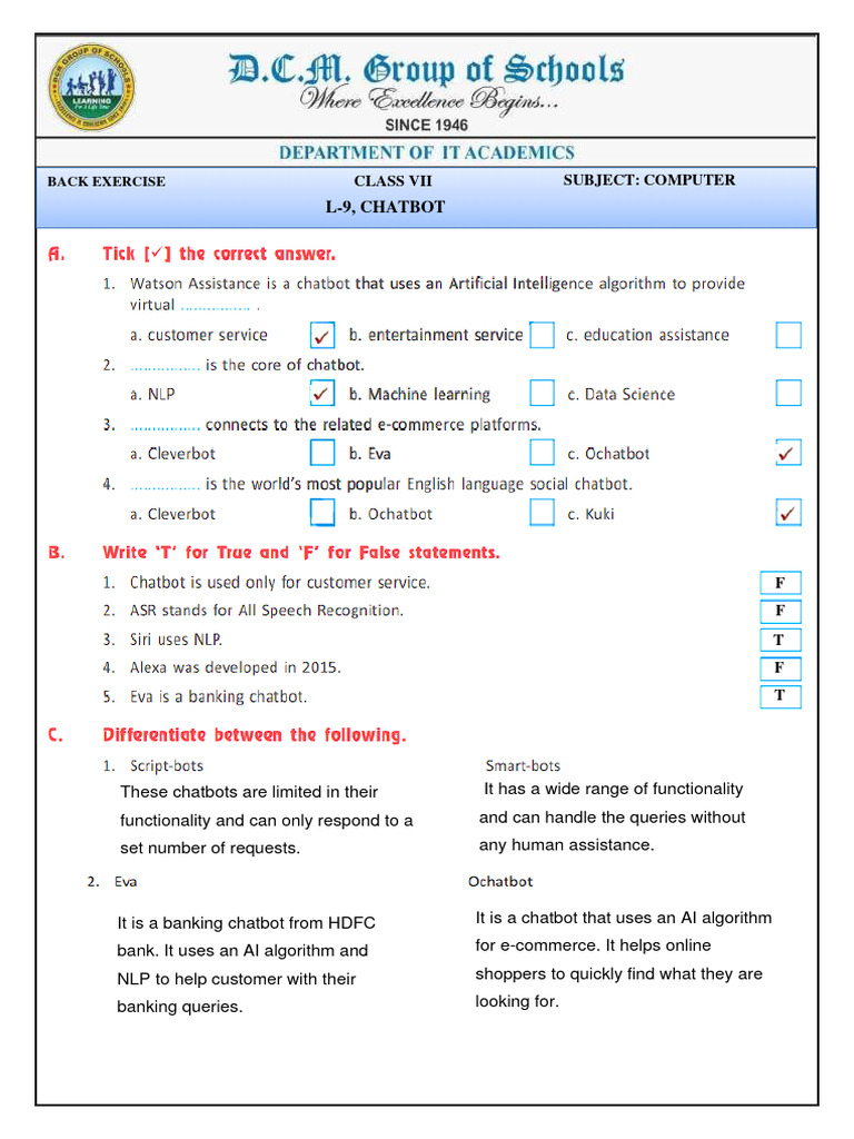 It Vii Ch-9 Back Exercise Chatbot | PDF