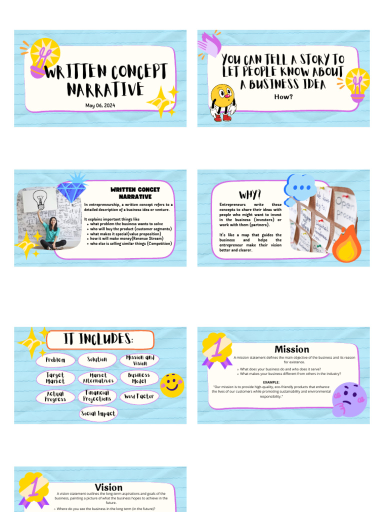 Written Concept Narrative | PDF | Entrepreneurship | Sustainability