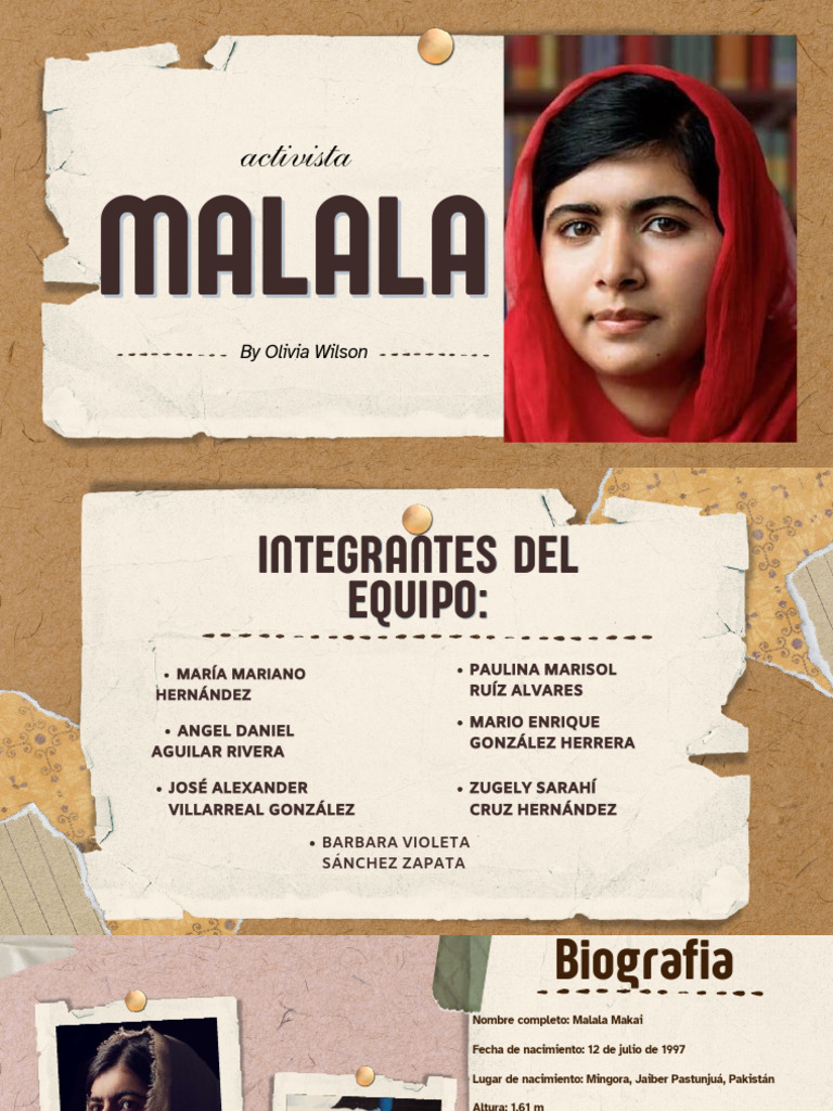 Presentación de Malala | PDF | Malala Yousafzai