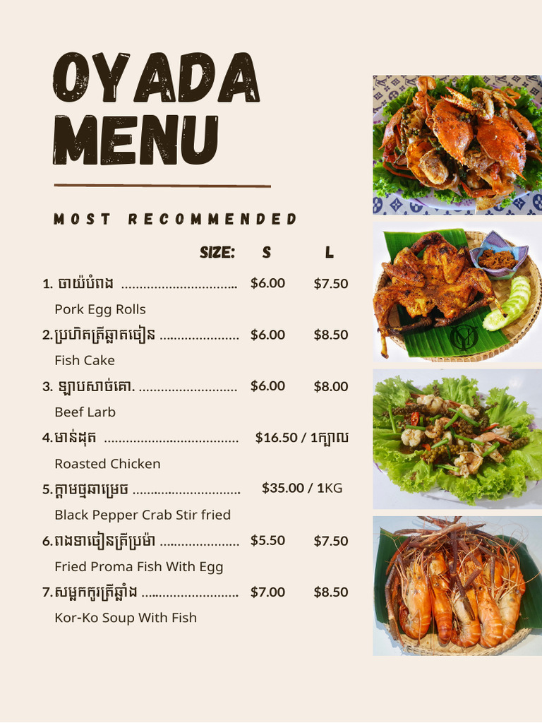 Food menu Food menu Food menu Food menu 2 | PDF