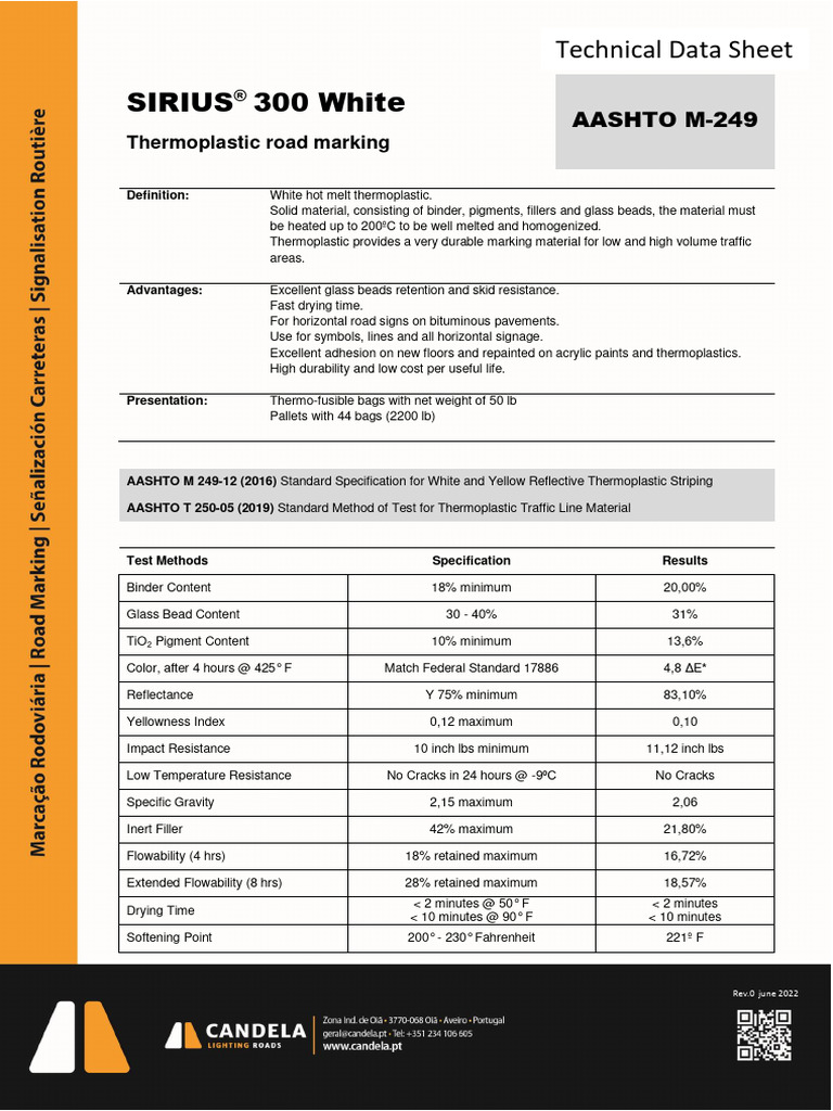 FT Rev.0 - SIRIUS 300 White | PDF | Materials | Building Engineering