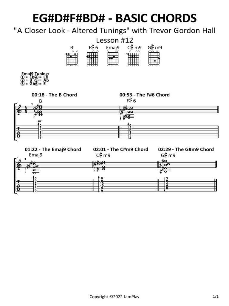 11 EG#D#F#BD# - Basic Chords | PDF