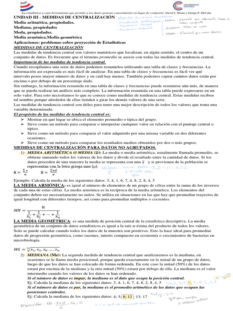 Archivo V UCP 2024 | PDF | Modo (Estadísticas) | Mediana