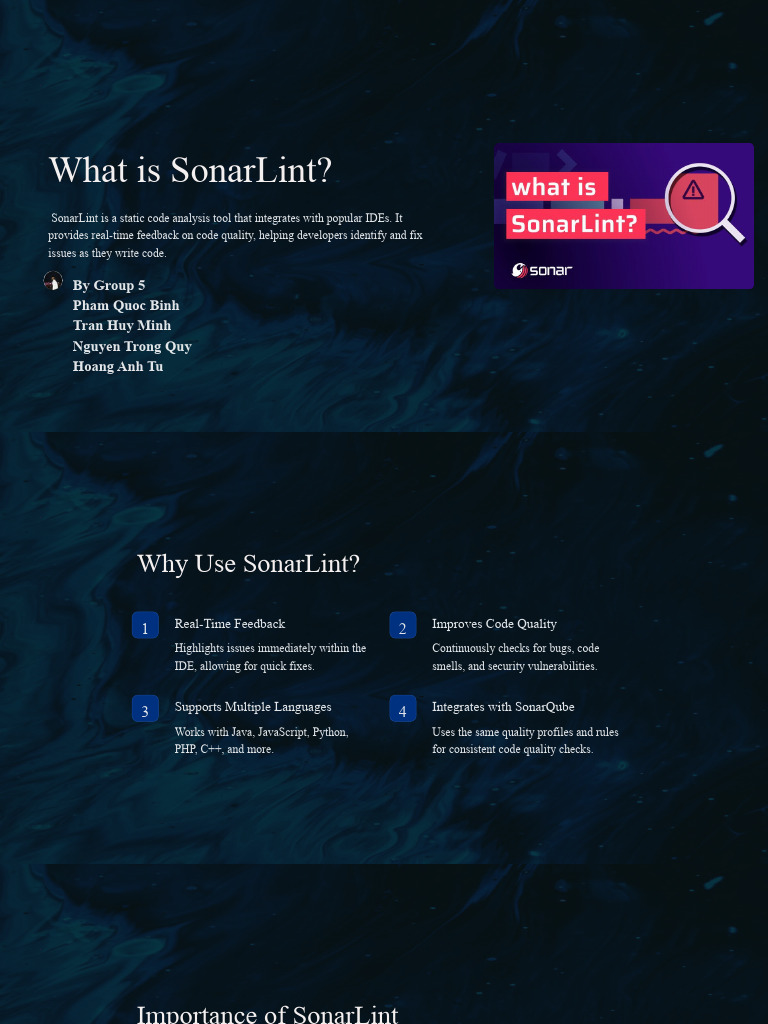What Is Sonarlint Pdf Software Quality Integrated Development