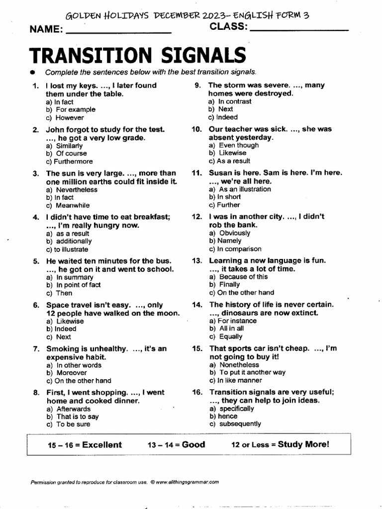 English Worksheet - Form3 | PDF