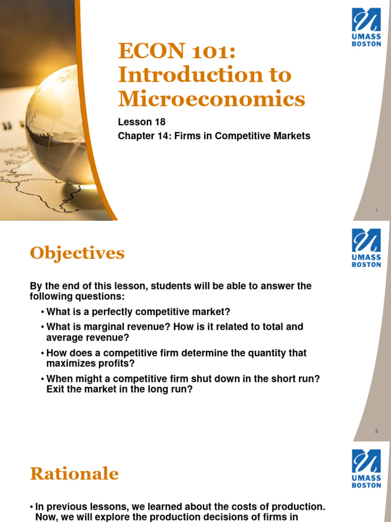 ECON101-Lesson 18 - Student Slides English | PDF | Long Run And Short ...