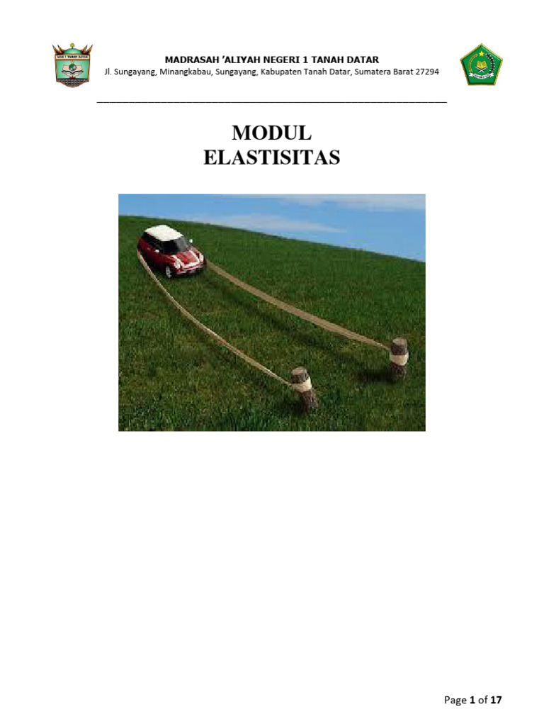 Elastisitas Handout | PDF | Metode & Bahan Ajar | Teknologi & Rekayasa