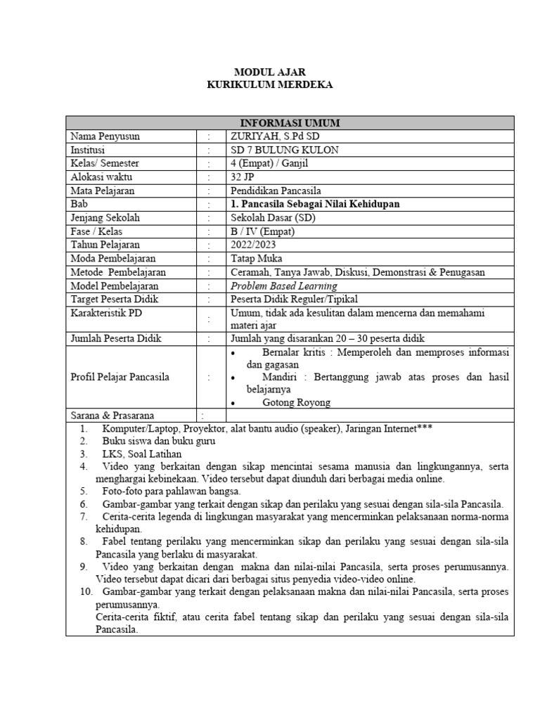 Modul PKN 4 - 1 Kumer Fix | PDF | Karier & Perkembangan