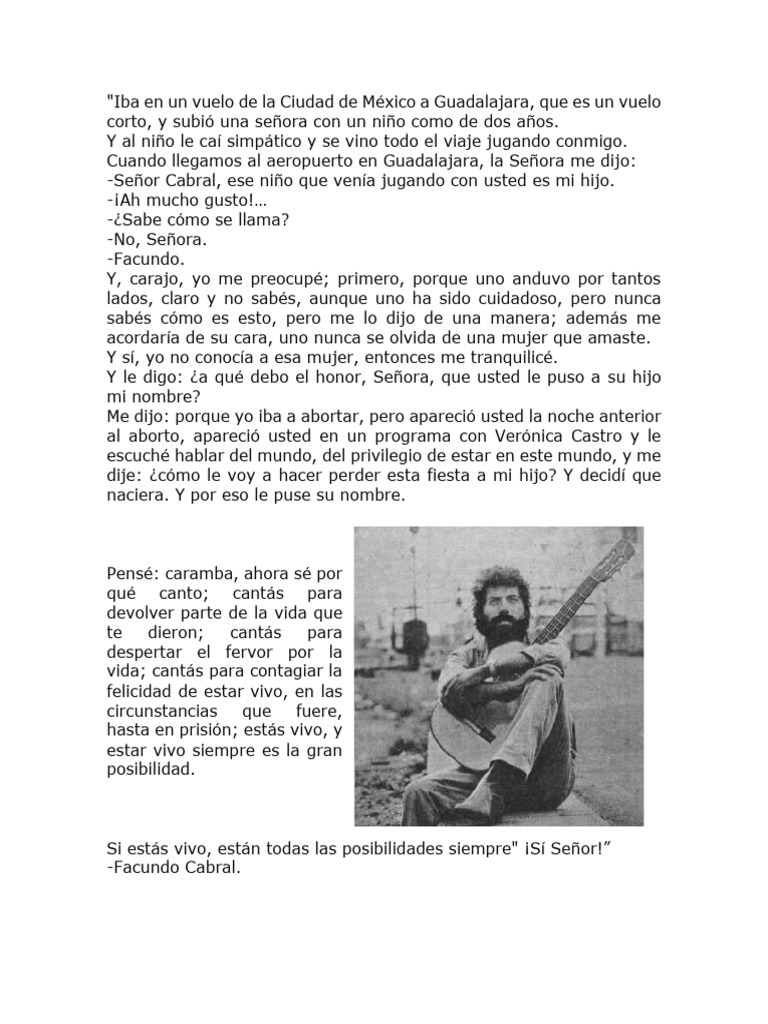 Facundo Cabral | PDF