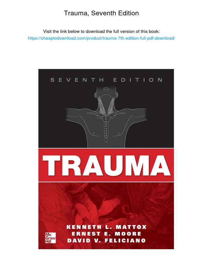 Trauma, Seventh Edition., 978-0071663519 | PDF | Surgery | Doctor Of ...