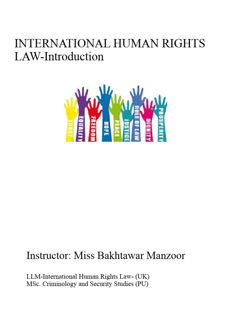 1-International Human Rights Law | PDF | Human Rights | International ...