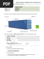 7 Point Container Inspection Checklist | PDF | Components ...