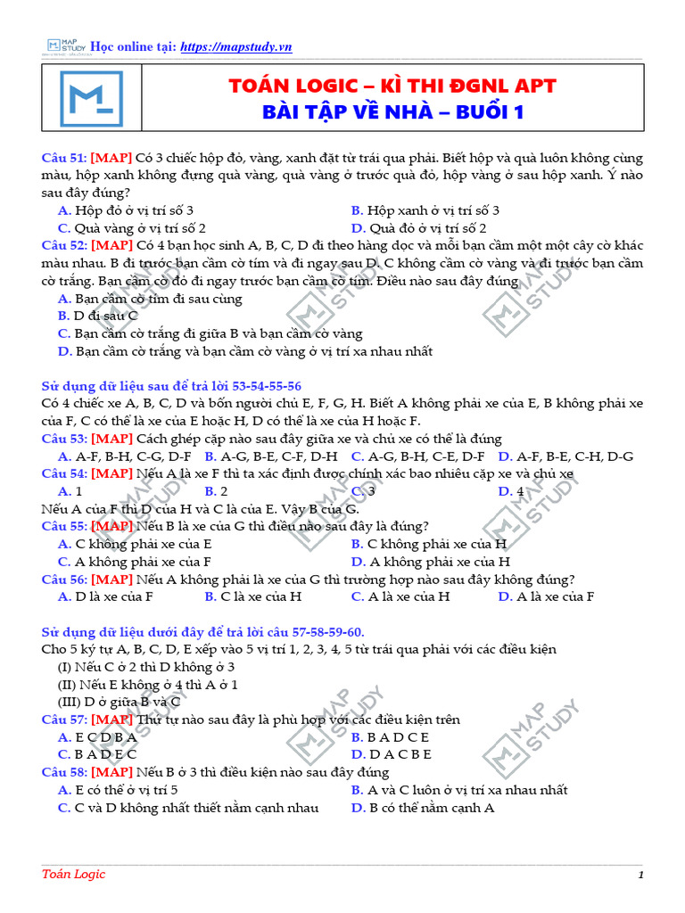 Tai Lieu - Buoi 1 Bai Tap Ve Nha 1720523902427 | PDF