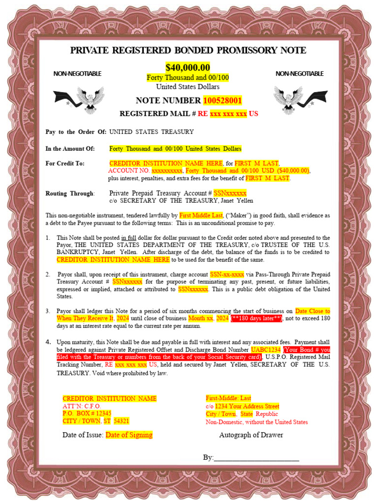 Promissorynote TEMPLATE | PDF | Payments | Promissory Note