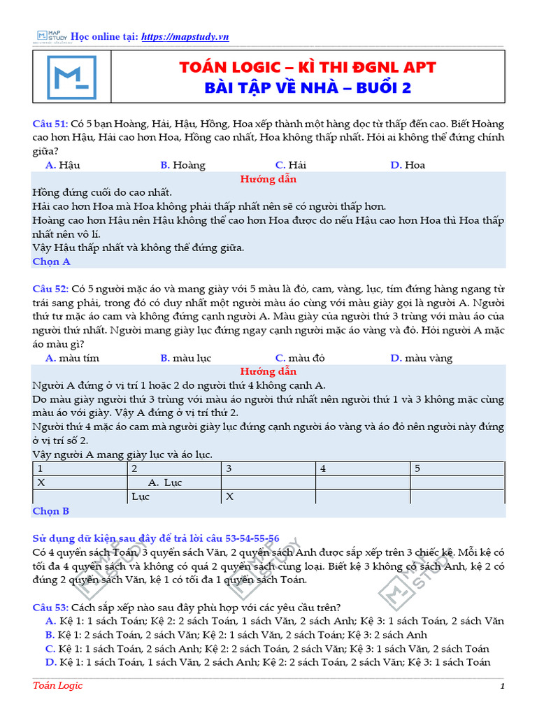 Dap An - Buoi 2 Bai Tap Ve Nha 1720524191672 | PDF