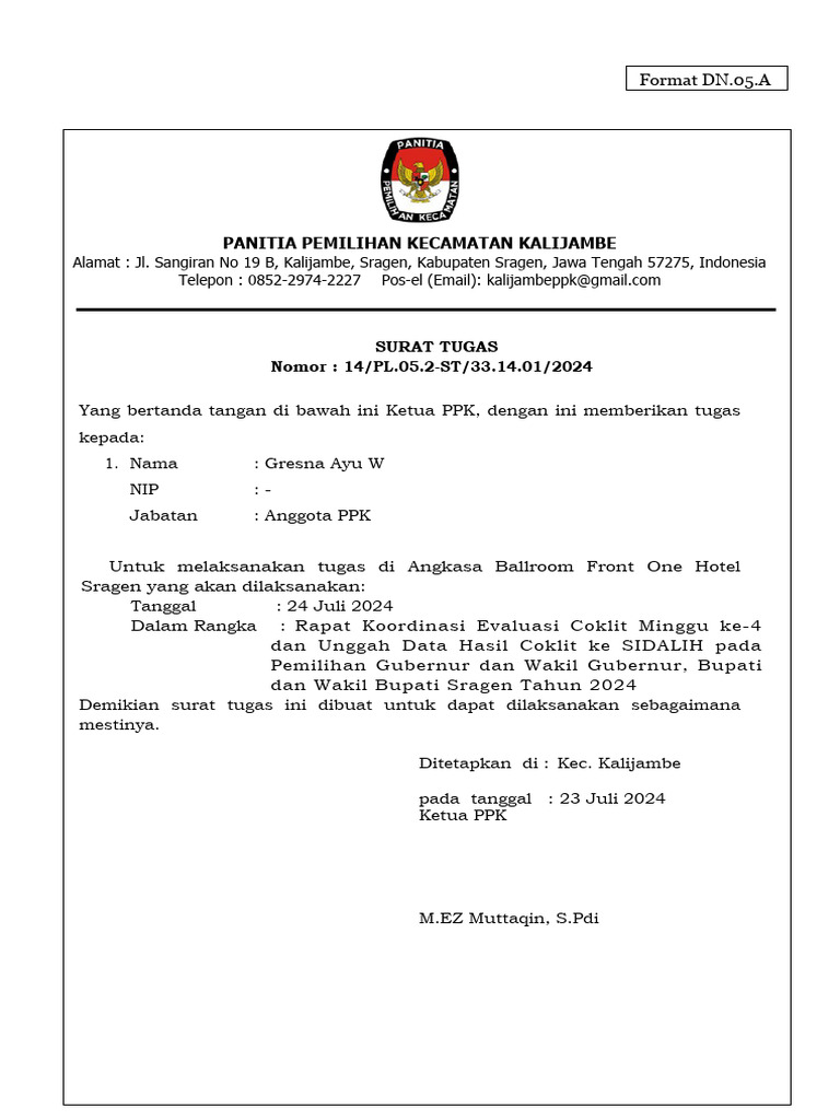 Form Perjalanan Dinas Pdf