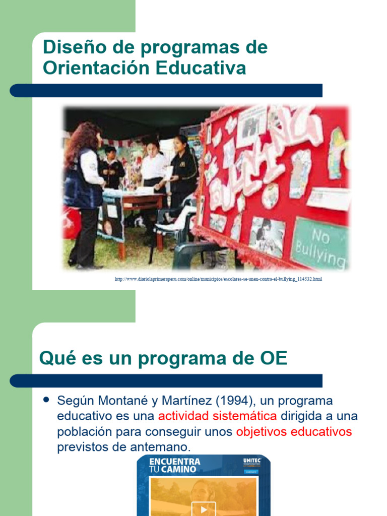 Diseño de Programas de OE 2024 | PDF | Evaluación | Planificación