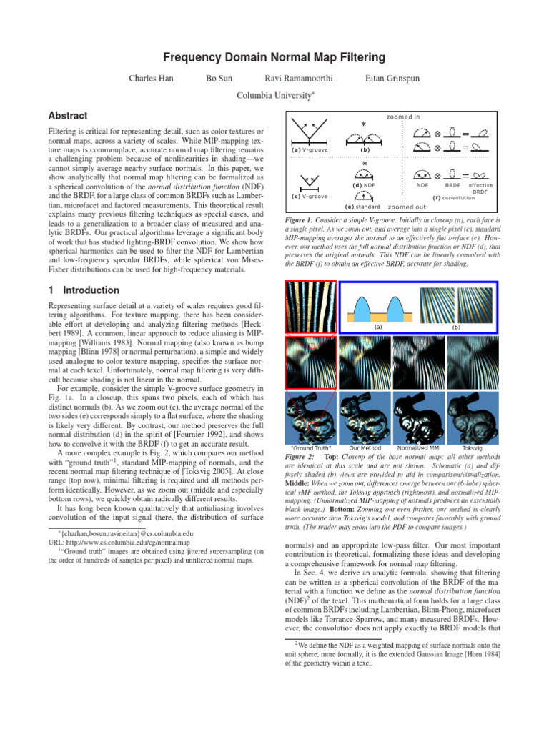 A Secret of The Normalmap | PDF | Fourier Transform | Fourier Series