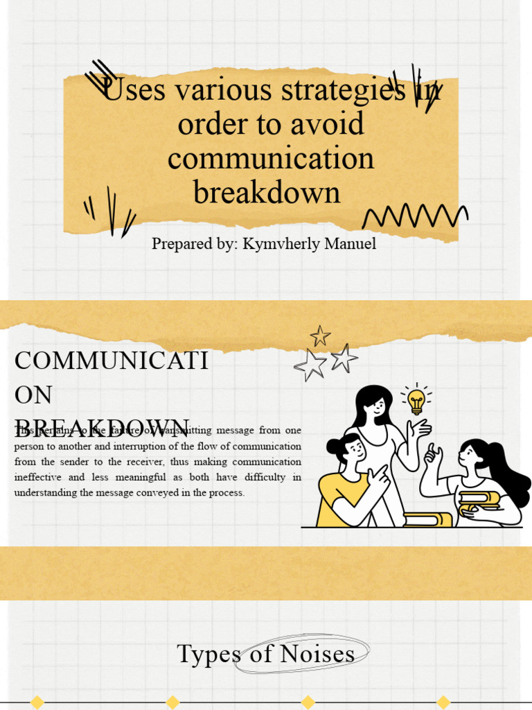 6 - Uses Various Strategies in Order To Avoid Communication Breakdown ...