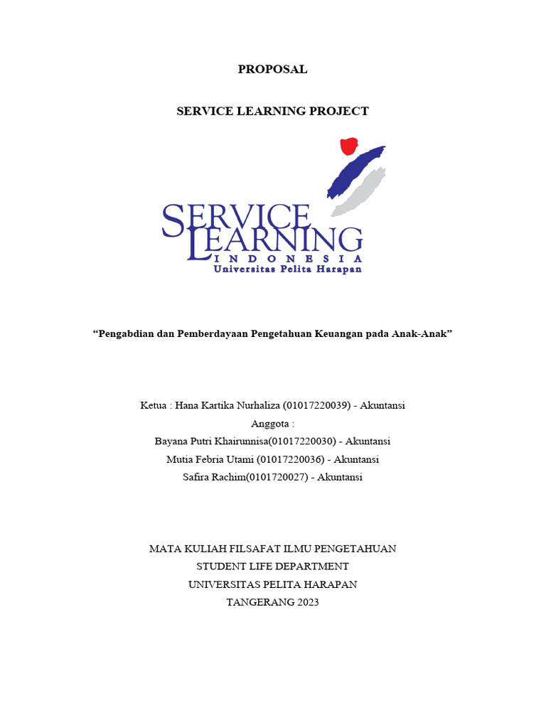 Proposal SLP Kelompok 8 | PDF | Karier & Perkembangan