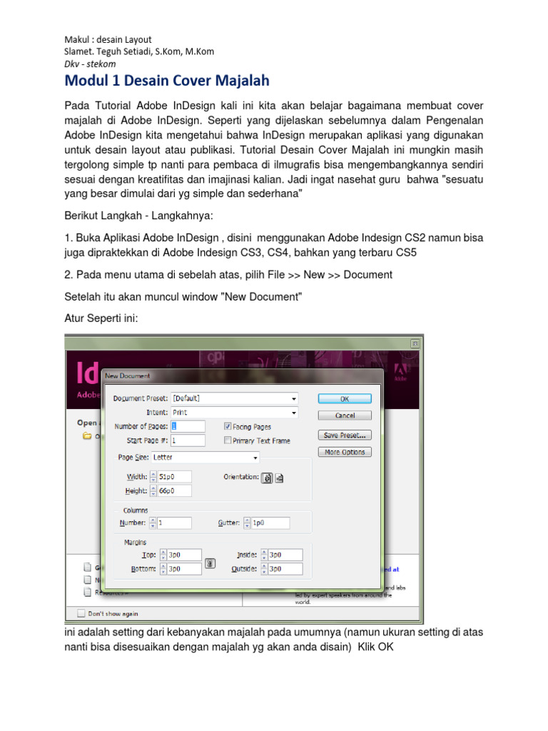 Modul 1 Desain Cover Majalah | PDF
