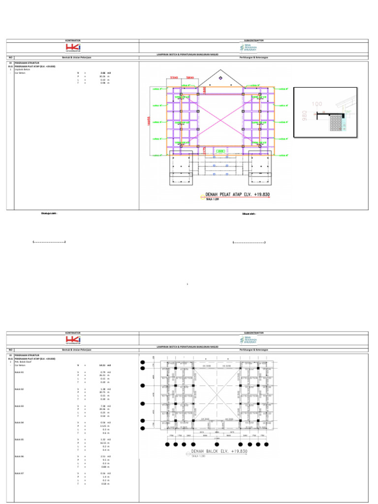 BALOK ATAP LISPLANK MASJID | PDF