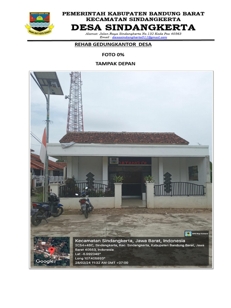 FOTO FISIK 0% REHAB GEDUNG KANTOR DESA | PDF