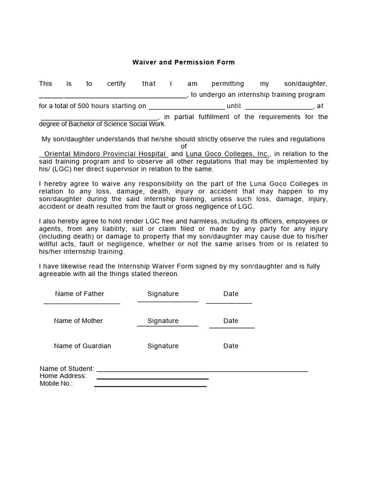 Waiver | PDF | Career & Growth | Law