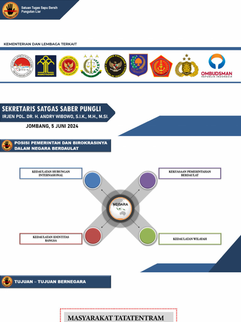 Paparan Sekretaris Saber Jombang | PDF