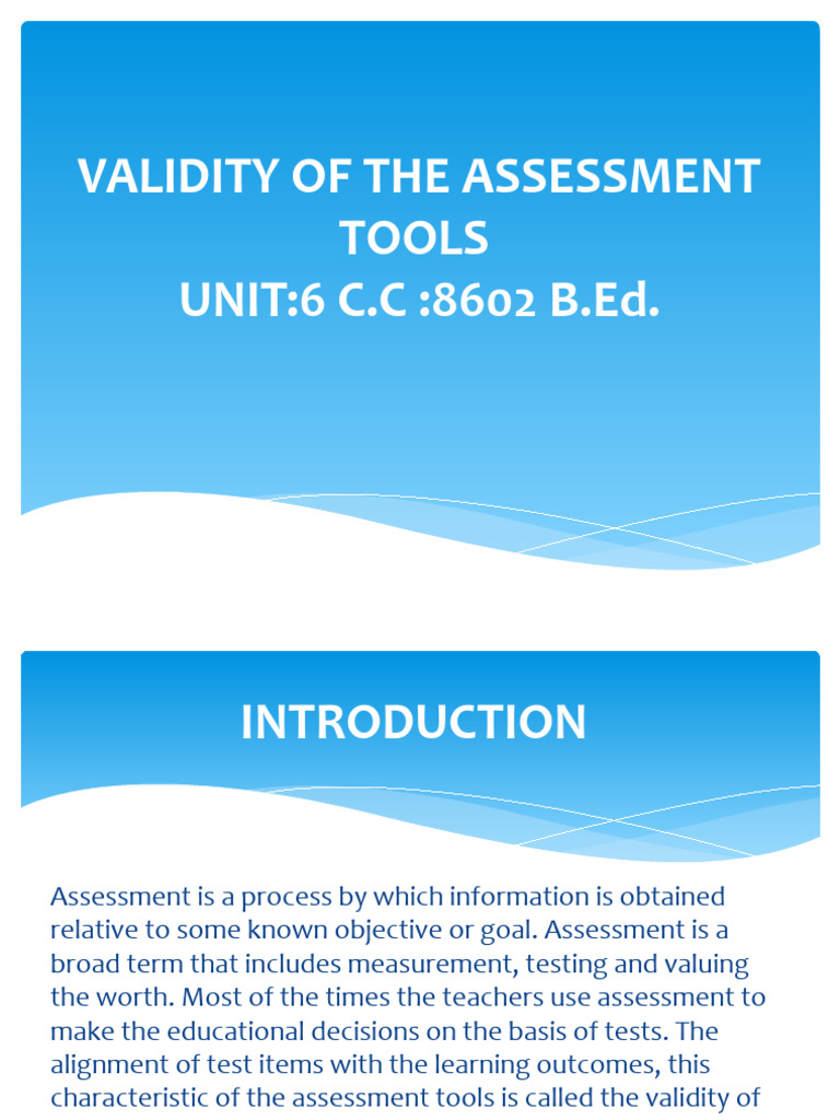 8602 (6) 2 | PDF | Validity (Statistics) | Educational Assessment