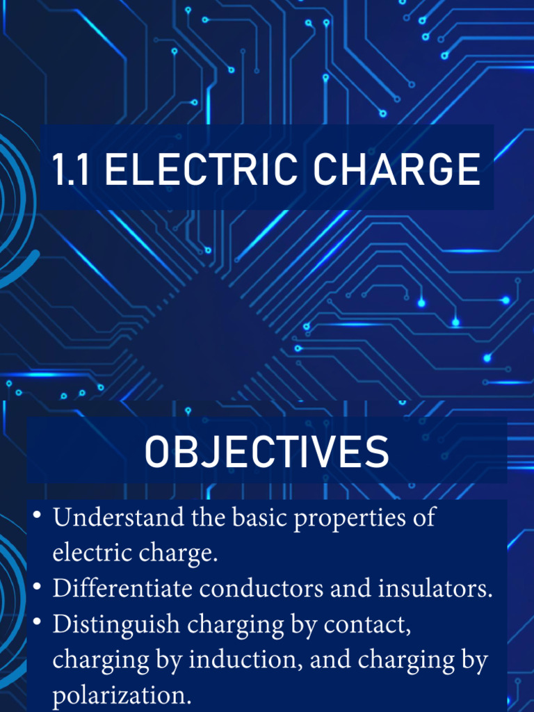 1.1 Electric Charge | PDF | Electric Charge | Electron