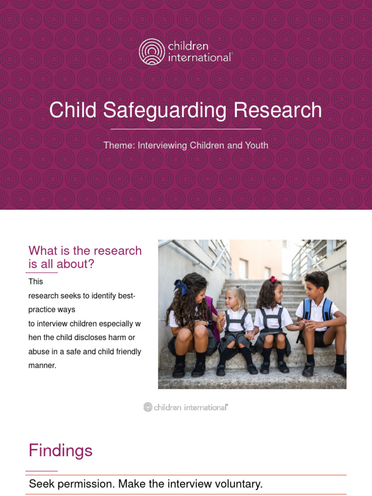 Interviewing Children and Youth | PDF