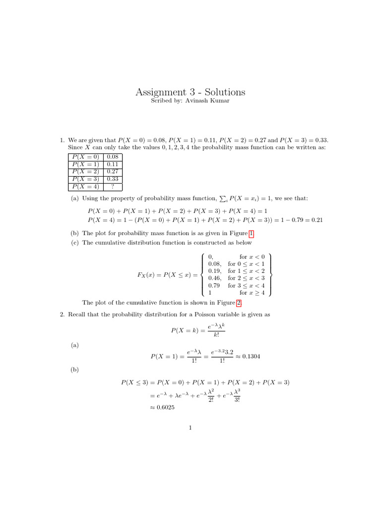 Assignment 3 - Solutions | PDF | Mathematical Objects | Mathematical Analysis