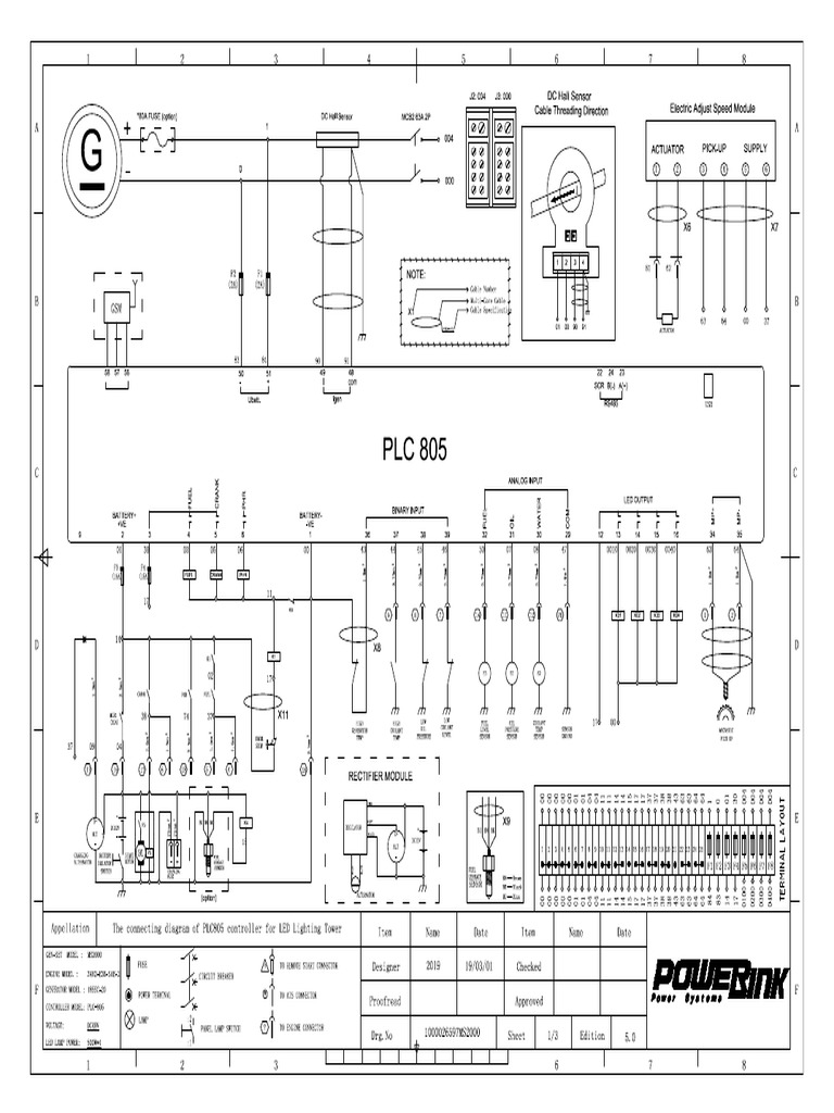 Schematic Ms2000-Kdc, Plc805 | PDF | Electrical Equipment ...