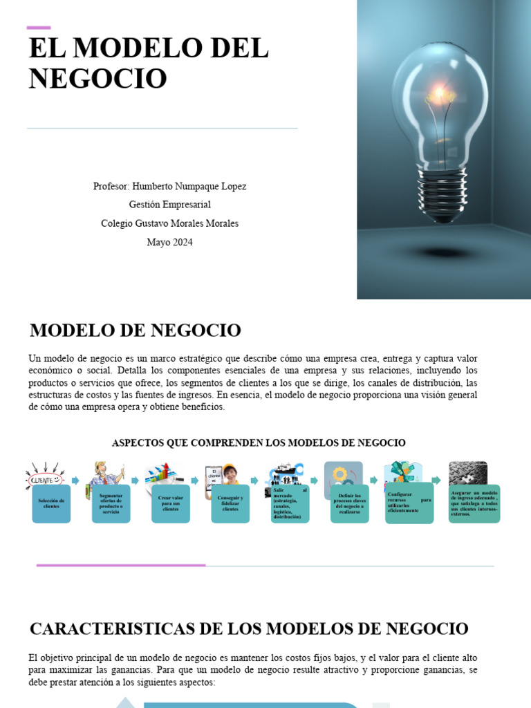Modelo de Negocio | PDF | Modelo de negocio | Business